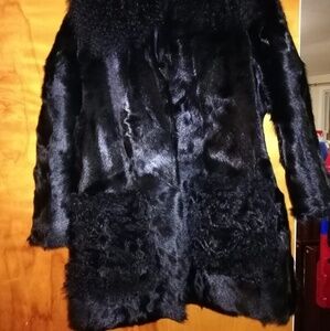 Belle Fare | Jackets & Coats | Belle Fare Fur Lamb And Rabbit Fur Black ...